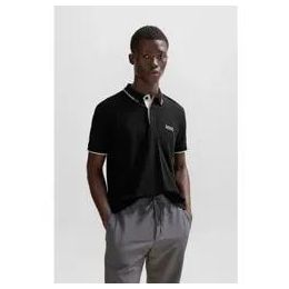 BOSS f&uuml;r Herren. 50469102 Paddy Pro Poloshirt schwarz (XL), L&auml;ssig, Baumwolle, Kurzarm