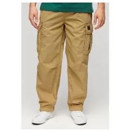 Superdry f&uuml;r Herren. M7011133A Fallschirmhose beige Baggy Hose (30/32), L&auml;ssig, Baumwolle