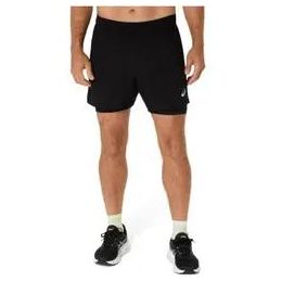 asics f&uuml;r Herren. 2011D218 Shorts Core 2in1 5In schwarz (L), Sportlich, Multisport, Polyester