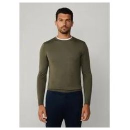 Hackett London f&uuml;r Herren. HM7000006 Pullover aus Merinowolle gr&uuml;n (L), L&auml;ssig