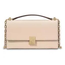 Kate Spade f&uuml;r Damen. KJ690 Beige Mini-Kettenhandtasche (OSFA), L&auml;ssig, Leder
