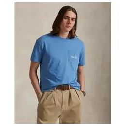 Polo Ralph Lauren f&uuml;r Herren. 710P00084001 Strick-T-Shirt mit blauem Polo-B&auml;r (XL), L&auml;ssig, Baumwolle, Kurzarm