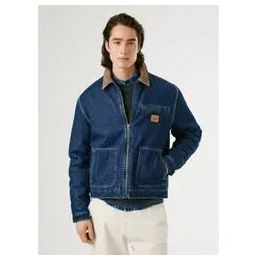 Pepe Jeans f&uuml;r Herren. PM4027166 Worlwear Jacke blau (XL), L&auml;ssig, Baumwolle, Denim