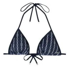 Tommy Hilfiger f&uuml;r Damen. UW0UW05314 Marineblaues Triangel-Bikinioberteil (S), Strandbekleidung, Nachhaltig, Recyceltes Nylon
