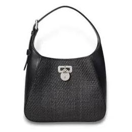 Lauren Ralph Lauren f&uuml;r Damen. 431966751002 Tanner Tasche schwarz (OSFA), L&auml;ssig, Raffia