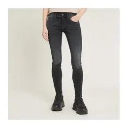 G-Star Raw G-Star f&uuml;r Damen. D25522-D837-C239 Jeans Lynn Mid Skinny schwarz (25/34), L&auml;ssig, Baumwolle, Denim