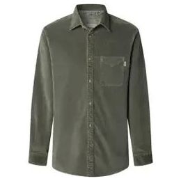Pepe Jeans f&uuml;r Herren. PM3090844 Clayton gr&uuml;nes Hemd (M), L&auml;ssig, Baumwolle, Langarm