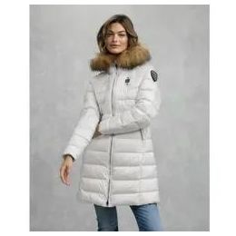 Blauer f&uuml;r Damen. 25WBLDK03103 Kristin lange Pelzjacke wei&szlig; (XL), L&auml;ssig, Polyamid