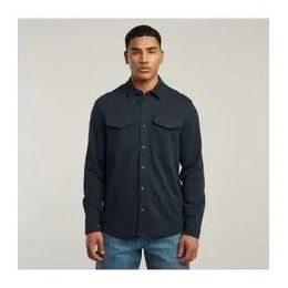 G-Star Raw G-Star f&uuml;r Herren. D26765-C784-C742 Hemd Jersey Marine Taschen navy (S), L&auml;ssig, Baumwolle, Langarm