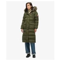 Superdry f&uuml;r Damen. W5011788A Everest Foux gr&uuml;ner Mantel (M), L&auml;ssig, Recyceltes Polyester, Nachhaltig