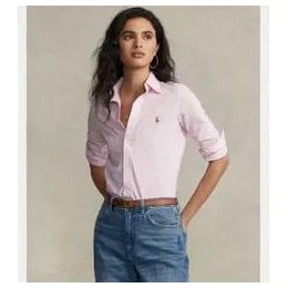 Polo Ralph Lauren f&uuml;r Damen. 211664427002 Slim Fit Baumwoll-Oxford-Hemd rosa (S), L&auml;ssig, Baumwolle, Langarm