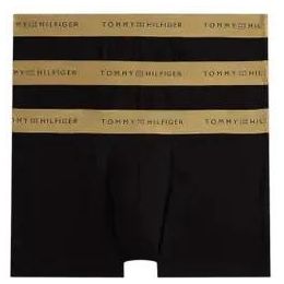 Tommy Hilfiger f&uuml;r Herren. UM0UM03411 3er-Set Trunk Signature-Slips schwarz (M), Heimtextilien, Baumwolle