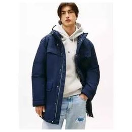 Tommy Hilfiger Tommy Jeans f&uuml;r Herren. DM0DM22251 Parka Nylon navy (XL), L&auml;ssig, Nachhaltig, Recyceltes Nylon, Marine