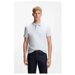 BOSS f&uuml;r Herren. 50507803 Passagier-Poloshirt hellgrau (L), L&auml;ssig, Baumwolle, Kurzarm