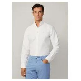 Hackett London f&uuml;r Herren. HM309361 Oxford Fit Slim Fit Hemd wei (XL), Wei&szlig;, L&auml;ssig, Baumwolle, Klassisch, Langarm