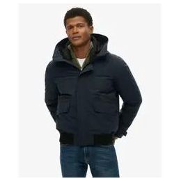 Superdry f&uuml;r Herren. M5011908A Bomberjacke City navy (XL), L&auml;ssig, Recyceltes Polyester, Nachhaltig, Marine