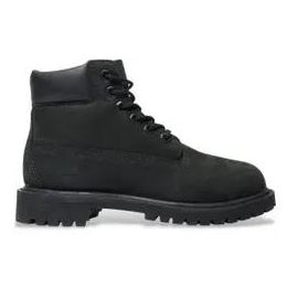 Timberland Unisex f&uuml;r Kinder. TB1127070011 Stiefel 6 Inch Premium schwarz (34), Leder, Wohnung, Schn&uuml;rsenkel, L&auml;ssig, Kinderbekleidung