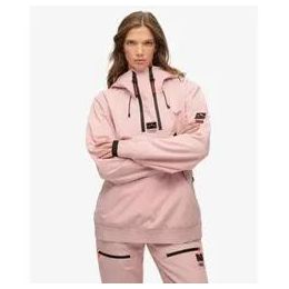 Superdry f&uuml;r Damen. YS110007A Ski Freestyle Softshell Jacke rosa (XL), L&auml;ssig, Sportlich, Polyester, Schnee