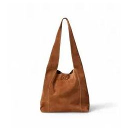 TWINSET f&uuml;r Damen. 252TB7380 Ventotene Hobo-Tasche aus braunem Wildleder (OSFA), L&auml;ssig