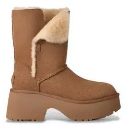 UGG Australia UGG f&uuml;r Damen. 1171533 Klassische Esmee-Stiefel aus braunem Leder (38), 5 bis 8 cm, Keine, L&auml;ssig