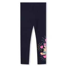 Billieblush f&uuml;r M&auml;dchen. U21321 Leggings Marinefarbener Druck (4A&ntilde;os= 102cm), Sportlich, Multisport, Polyester, Kinderbekleidung