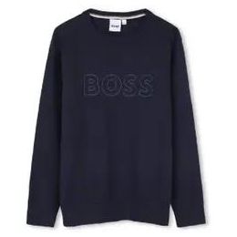 BOSS f&uuml;r Jungen. J52338 Pullover der Marke navy (16a&ntilde;os= 174cm), L&auml;ssig, Baumwolle, Marine, Kinderbekleidung