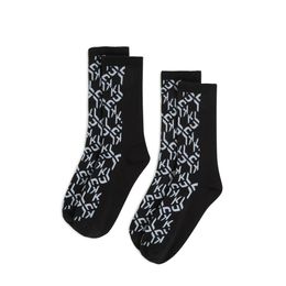 KARL LAGERFELD JEANS Socken Damen Gr&ouml;&szlig;e 36/41 schwarz / wei&szlig;