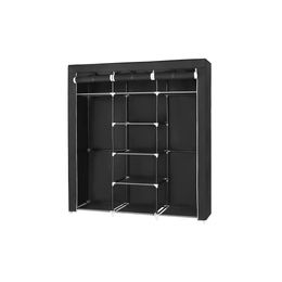 Möbel Kraft Stoffschrank schwarz Maße (cm): B: 150 H: 175 » Möbel Kraft