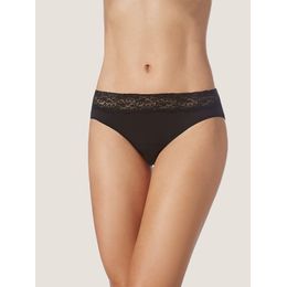 Zd Zero Defects Panty 'Diana lace mid waist panty soy fiber' Damen Gr&ouml;&szlig;e XXL schwarz