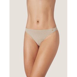 Zd Zero Defects Panty 'Thong in Soft Soy Fibre' Damen Gr&ouml;&szlig;e S beige