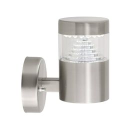 Brilliant Lampe Avon LED Au&szlig;enwandleuchte stehend edelstahl 1x 6W LED integriert (SMD), (180lm, 6500K) IP-Schutzart: 44 - spritzwassergesch&uuml;tzt