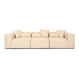 Home Deluxe Modulares Sofa VERONA M Beige - versch. Ausf&uuml;hrungen