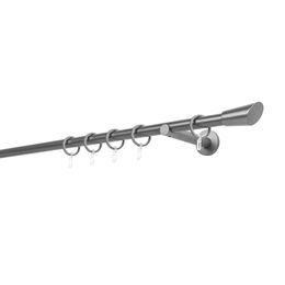 ONDECO 20mm,1-l&auml;ufig,Rohr,Wandtr&auml;ger 12cm,Endst&uuml;ck rag Farbe: Anthrazit, Gr&ouml;&szlig;e: 280cm