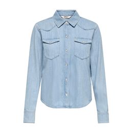Only Bluse 'ONLCHARLIZE' Damen Gr&ouml;&szlig;e XXL blue denim