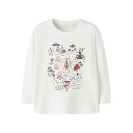 name it Shirt 'NMMVUX' Jungen Gr&ouml;&szlig;e 116 grau / orange / schwarz / wei&szlig;