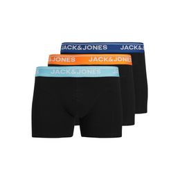 Jack & Jones Jack & Jones Boxershorts 'JACTheodore' Herren Gr&ouml;&szlig;e XS hellblau / dunkelblau / orange / schwarz