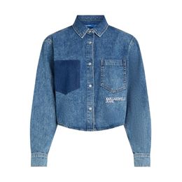 KARL LAGERFELD JEANS Bluse Damen Gr&ouml;&szlig;e S blau / wei&szlig;