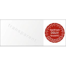 moedel Pr&uuml;fplakette Kabel &bdquo;Gepr&uuml;ft nach DGUV Vorschr. 3&ldquo;, Folie, 50&times;20 mm, 2026&ndash;2031, 10 St&uuml;ck/Bogen
