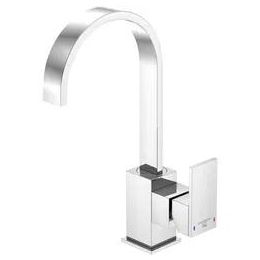 Steinberg 135 1401 Waschtisch-Einhebelmischer ohne Ablaufgarnitur, Ausladung 150 mm Chrome ohne Nano