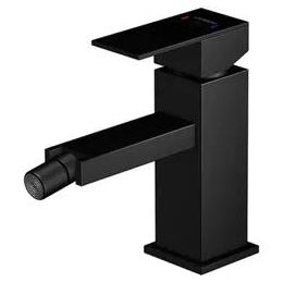 Steinberg 160 1300 Bidet-Einhebelmischer, Ausladung 140 mm Mattschwarz mit Nano