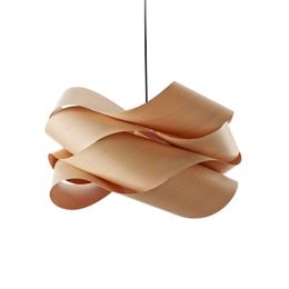 LZF Lamps LZF Hängelampe, buche-/nickelfarben, Ø 46 cm, Holz