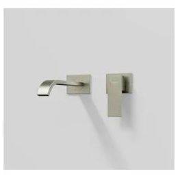 Steinberg 135 1814 3 Waschtisch-Wand-Einhebelmischer (Fertigmontageset) Ausladung 200 mm ohne Einbauk&ouml;rper mit Nano Brushed Nickel
