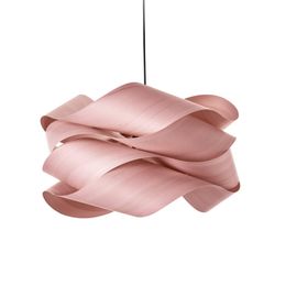 LZF Lamps LZF Hängelampe Link, hellrosa/nickelfarben, Ø 46 cm, Holz