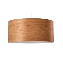 LZF Lamps LZF LED-Hängelampe Gea, kirschholzfarben, Ø 42 cm, Holz