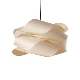 LZF Lamps LZF Hängelampe Link, elfenbein-/nickelfarben Ø 69 cm Holz