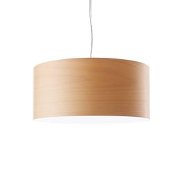 LZF Lamps LZF LED-Hängelampe Gea, buchefarben, Ø 42 cm, Holz