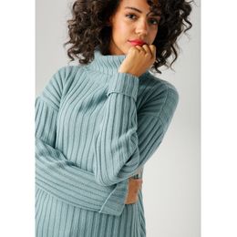 Aniston Rollkragenpullover in Hellblau - 62% | Gr&ouml;&szlig;e 40 | Damen-pullover-cardigans