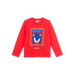 Sonic Longsleeve "Sonic" in Rot/ Blau - 75% | Gr&ouml;&szlig;e 98 | Kinder-longsleeves