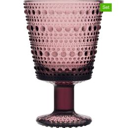 iittala 2er-Set: Gl&auml;ser "Kastehelmi" in Rosa - 260 ml - 10% | Gedeckter-tisch