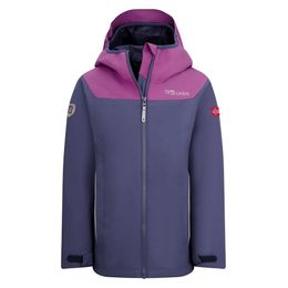 Trollkids Regenjacke "Bergen" in Lila/ Dunkelblau - 45% | Gr&ouml;&szlig;e 104 | Kinder-outdoor-jacken